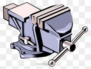Workbench Vice Royalty Free Vector Clip Art Illustration - Bench Vice ...