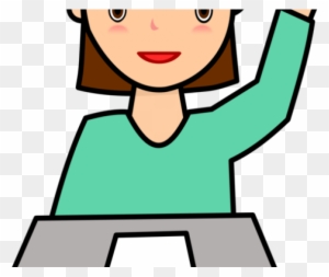 Drawing Clipart Learner - Someone Asking A Question - Free Transparent ...