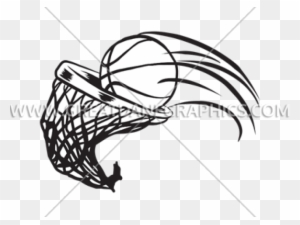 Basketball Hoop Swoosh Clipart