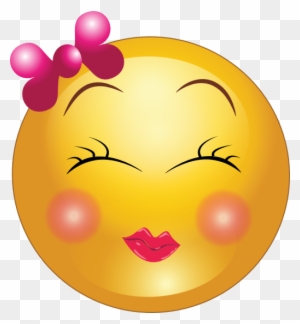 Smileys Clipart Cute Girl Smiley Faces Cute Pretty - Pretty Emoji ...