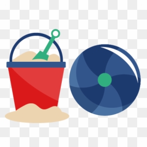 Beach Pail And Ball Svg Cut File Free Svg Cuts Summer - Beach Pail Svg ...