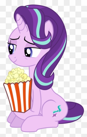 Popcorn Buddies By Titanium Dats Me - Starlight Glimmer Eating Popcorn ...