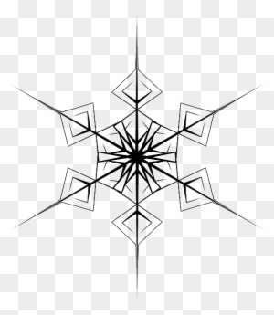 Hexagon Clipart Snowflake - Snowflake Vector Transparent Background ...