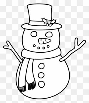 Snowman Digital Stamp By Janettebernard On Deviantart - Digital Stamp ...