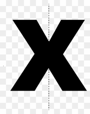 Lines Of Symmetry Of Letter X - Free Transparent PNG Clipart Images ...