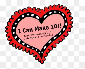 Valentines Math Freebie Decomposing 10 Preschool Powol - Heart - Free ...