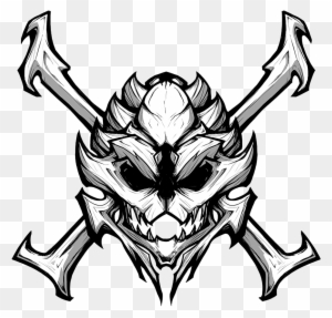 Drawn Horns Grim Reaper - Mass Effect Turian Skull - Free Transparent ...