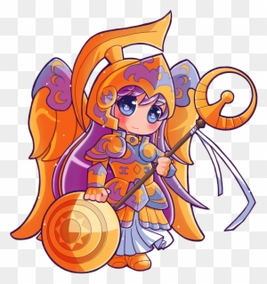 Saori/sasha In Her Athena Cloth By Hadibou - Athena Saint Seiya Chibi ...