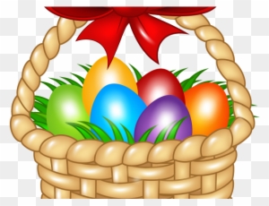 Basket Clipart Wooden Basket - Easter Basket With Eggs Printable - Free ...