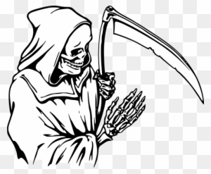 Vector Graphics - Grim Reaper Line Drawings - Free Transparent PNG ...