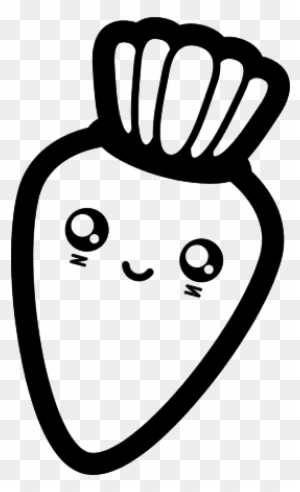 Desenhos - Smiling Carrot Coloring Page - Free Transparent PNG Clipart ...