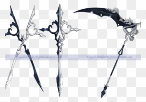 Drawn Scythe Spear - Scissor Scythe - Free Transparent PNG Clipart ...