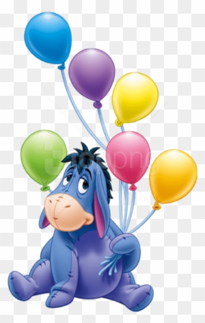 Eeyore Clipart - Eeyore On A Balloon - Free Transparent PNG Clipart ...