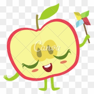 Sliced Apple Cartoon Icons - Apple Cute Anime - Free Transparent PNG ...