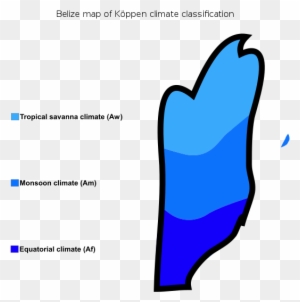Belize Map Of Köppen Climate Classification - Koppen Climate Belize ...