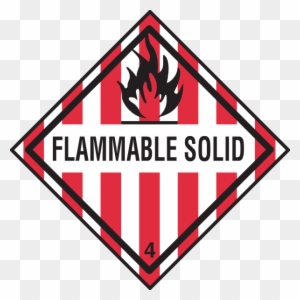 Flammable Solid Label - Free Transparent PNG Clipart Images Download