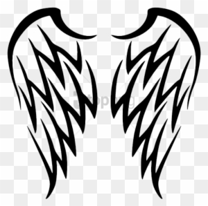 Tribal Cross With Tribal Wings