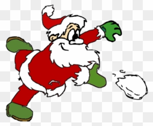 Picture Free Library Santa Throwing Color Holiday Christmas - Santa ...