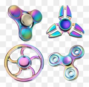Rainbow Fidget Spinner Png Transparent - Round Fidget Spinner Rainbow ...