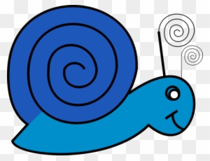 Slow Snail Computer Icons Snails And Slugs Can Stock - Blue Snail ...