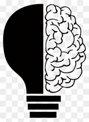 Thinking Light Bulb Transparent Background Shining - Half Brain Half ...