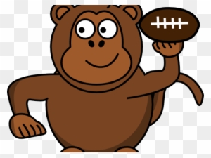 Monkey Clipart Football - Cartoon Monkey Png Vector - Free Transparent ...