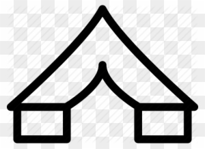 Accommodation By Line Art - Glamping Tent Icon Png - Free Transparent ...