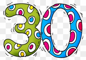 30-thirty - - Circle - Free Transparent PNG Clipart Images Download