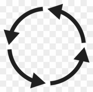 Four Thin Arrows Circle Transparent Background - Circle Of Arrows Png ...