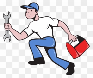 Man Fixing Things Clipart
