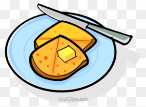 Slices Of Toast Royalty Free Vector Clip Art Illustration - French ...