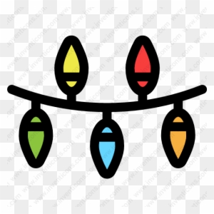 Christmas Decoration Lights - Christmas Decorations Icon Png - Free ...