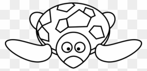 Turtle Outline Animal Free Black White Clipart Images - Life Cycle Of A ...