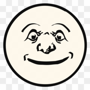 Emoticon Moon Line