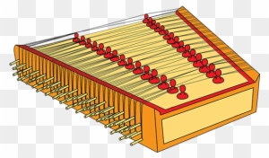 Musical Instruments Jcarya - Santoor Instrument Drawing - Free ...