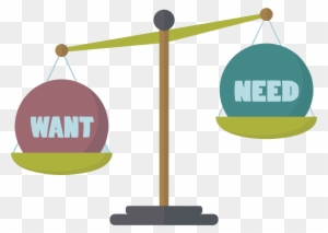 Needs And Wants Illustration - Free Transparent PNG Clipart Images Download