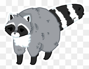 Dead Raccoon Clipart Image