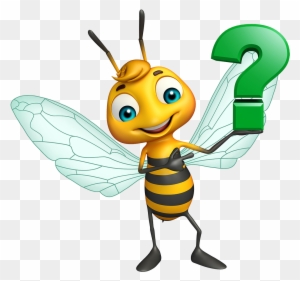 Question Mark With Bee - Free Transparent PNG Clipart Images Download