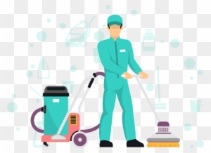 Home Cleaning - Housekeeping Man - Free Transparent PNG Clipart Images ...