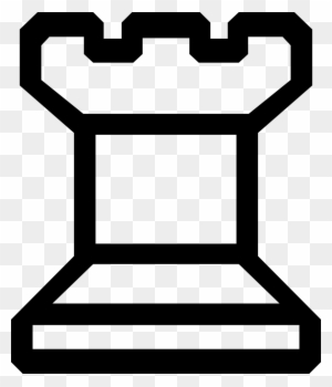 Drawing Chess Rook Svg Stock - Pawn Chess Piece Outline - Free ...