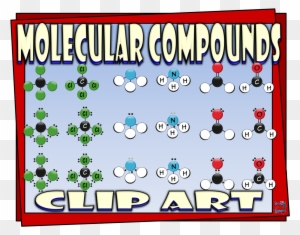 Covalent Compounds Clip Art For Chemistry - Compound Clipart - Free ...