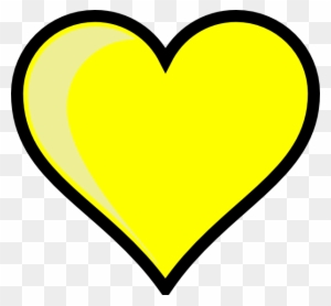 Yellow Heart Clip Art At Clker - Yellow Heart - Free Transparent PNG ...