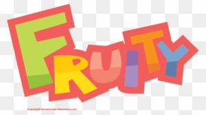 Home Free Clipart Fruit Fruity Word - Fruit Word Png - Free Transparent ...