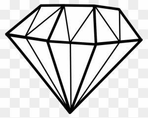 Line Drawing Diamond - Free Transparent PNG Clipart Images Download