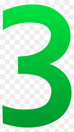 Simple Number 3 Clip Art