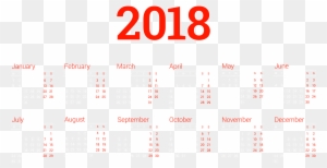 Free Clipart - 3 Column Calendar 2018 - Free Transparent PNG Clipart ...
