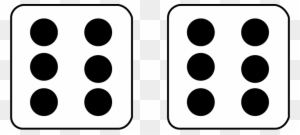 Math Clip Art Two Dice With 12 Showing - Abb India - Free Transparent ...