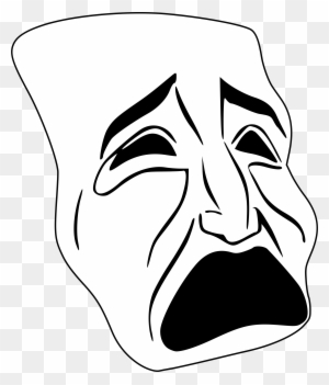 Mask - Tragedy Mask Clip Art - Free Transparent PNG Clipart Images Download
