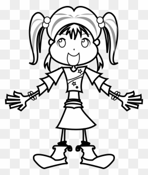 Girl Clipart Black And White, Transparent PNG Clipart Images Free ...