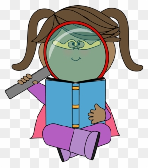 Kid With Magnifying Glass Clipart Collection - Magnifying Glass Book ...